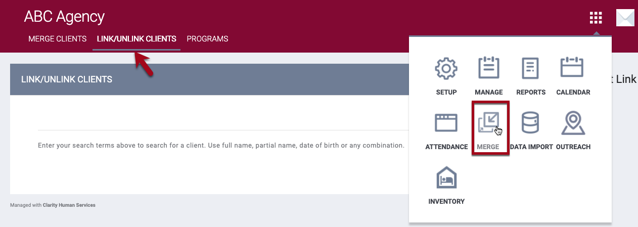 The Link/Unlink Tool