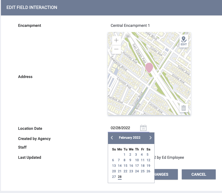Location Tab Overview