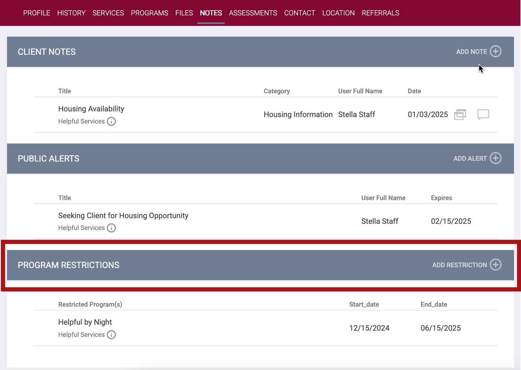 Clarity Human Services: February 2025 Feature Updates