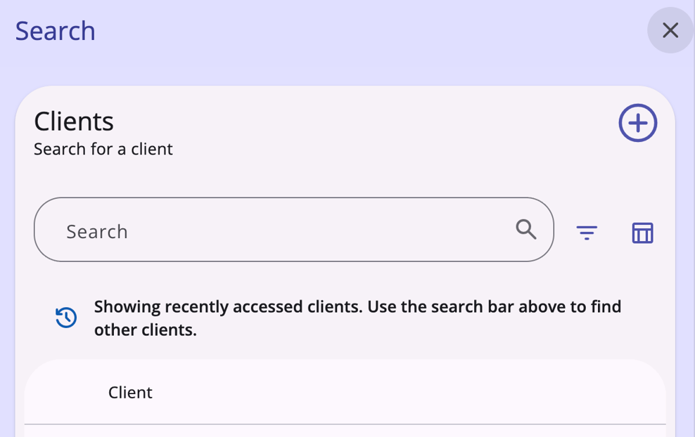 How Do I Search for a Client? (New Clarity Interface)