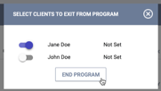 How Do I Exit a Client from a Program?