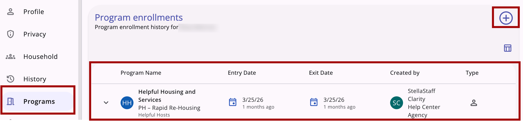 Creating and Managing Program Enrollments (New Clarity Interface)