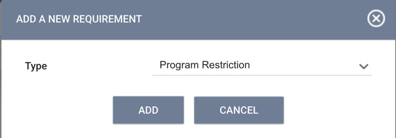 Program Setup: Eligibility
