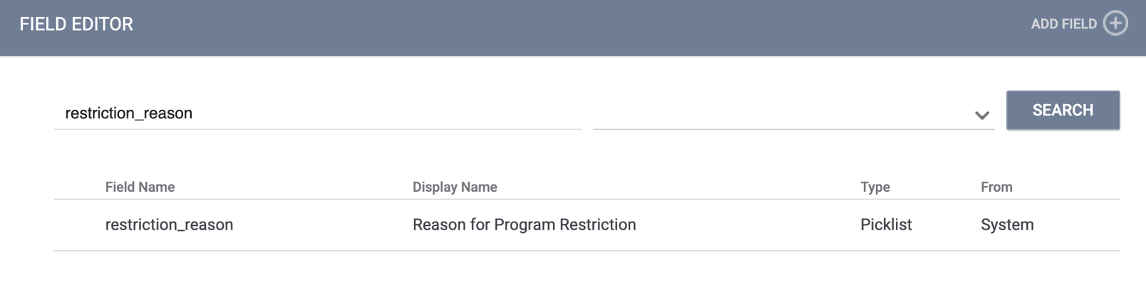 Program Setup: Program Restrictions