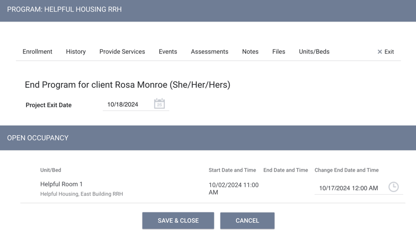 How Do I Exit a Client from a Program?