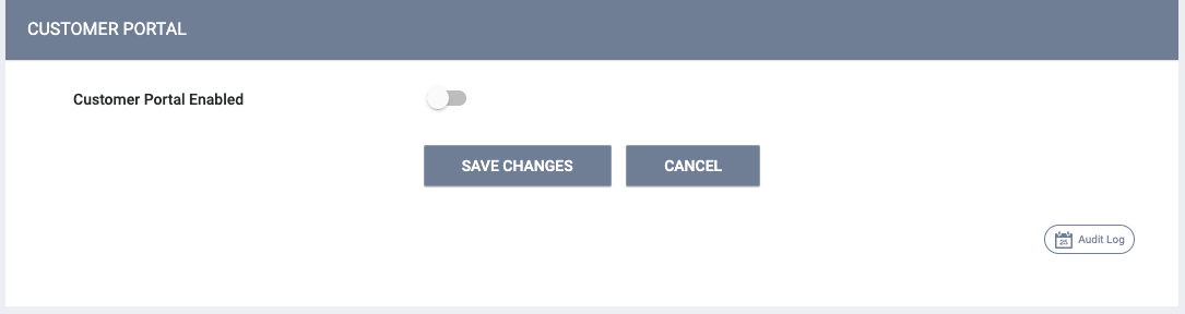 System Advanced Options: Customer Portal