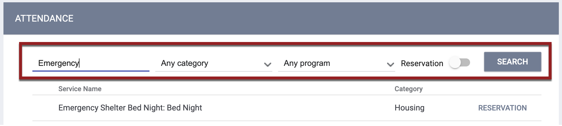 Managing Attendance Services in the Attendance Module