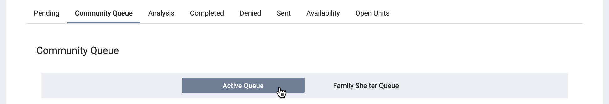 Community Queue for End Users